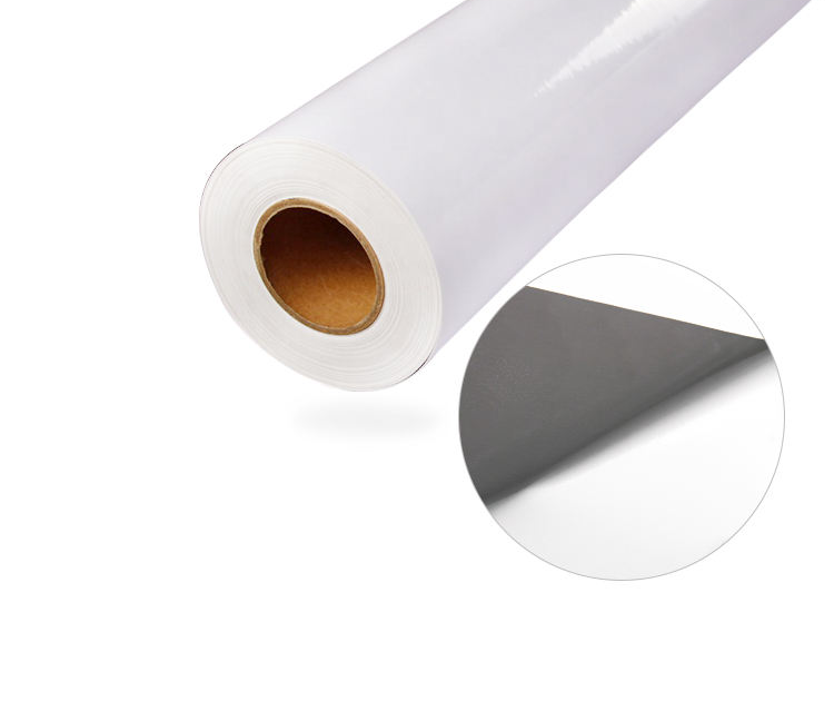 China Glossy White PVC Self Adhesive UV Vinyl Sticker Roll Film factory ...