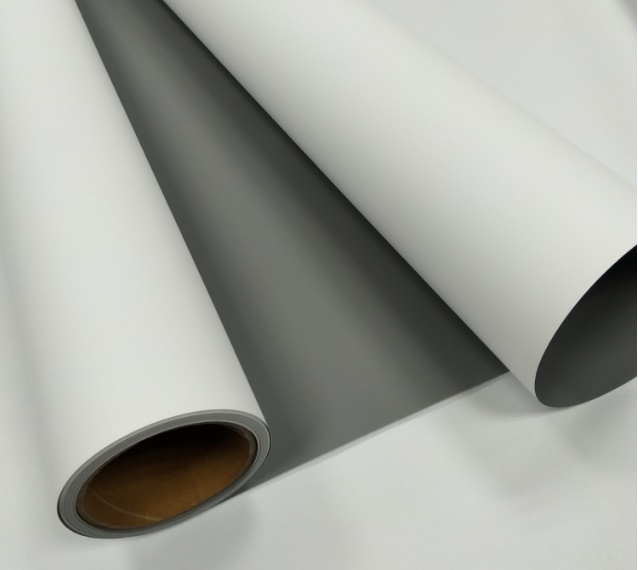 China High density Eco solvent matt PP film grey back blockout ...